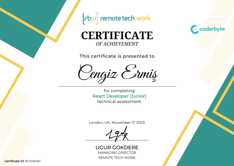 Cengiz Ermis - Computer Engineer / Front-end Developer | LinkedIn